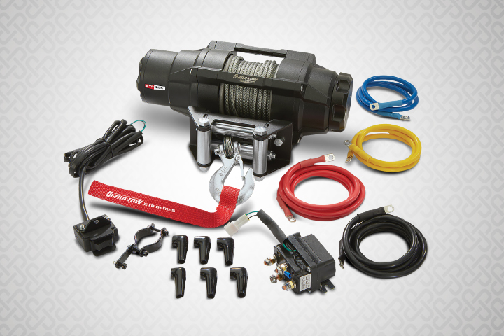 Ultra-Tow XTP 12 Volt DC-Powered Electric ATV/UTV Winch, 4500-Lb. Capacity, Steel Wire Rope ...